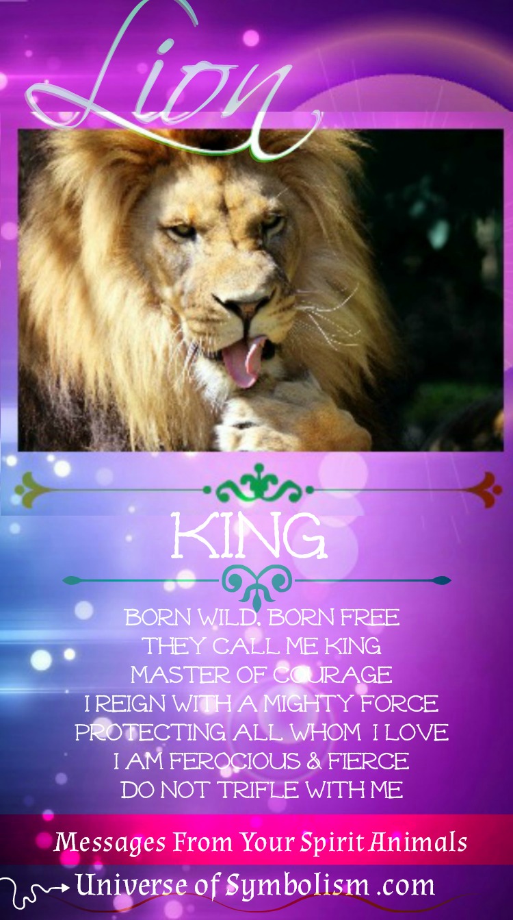 Lion Symbolism | Spiritual Meaning ~ Lion Spirit, Totem & Power Animal